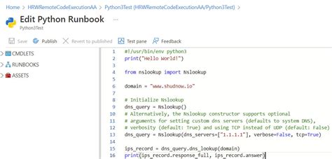 Using Python 380 Azure Runbooks With Python Packages Elan Shudnows Blog