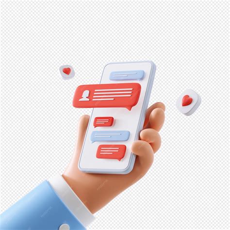 3d 렌더링 Sns 소셜 미디어 서비스 인플루언서 배경 프리미엄 Psd 파일