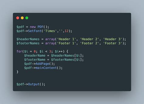 Php Fpdf Footer Of First Page Gets Printed With Data Of Second Page