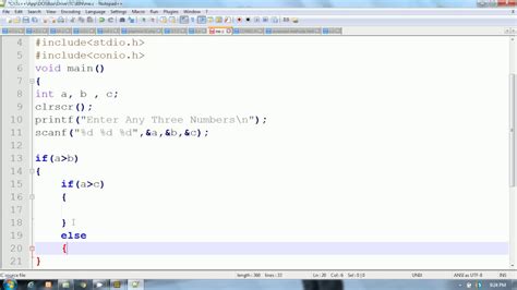 c programming in hindi example of nested if else statement greater among 3 numbers youtube