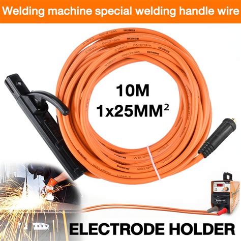 Welding Cable 300a Original With Electrode Holder And Connector Universal Welding Cable Set
