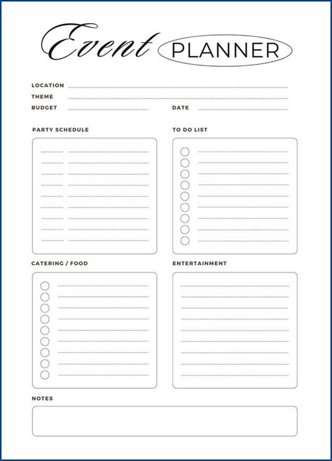 Party Planning To Do List Template With Samples