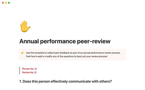 How To Execute An Effective Performance Review Templates