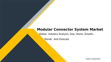 Modular Connector System Market Report Global Forecast From 2025 To 2033
