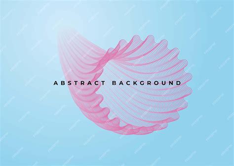 Premium Vector Blue Background With Red Line Circle Wave