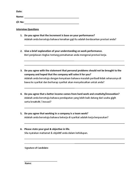 interview questions pdf