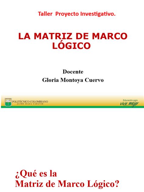 4 Matriz De Marco LÓgio E Indicadores Pdf Presupuesto Investigación Cuantitativa