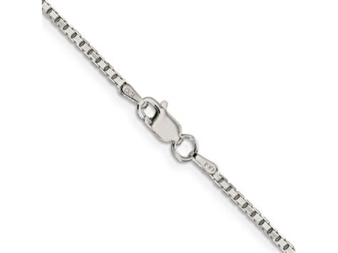 Sterling Silver 17mm 8 Sided Diamond Cut Box Chain Necklace 160jwd Jtv