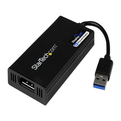 Free Shipping Startech Usb 30displayport Graphics Adapter Black Usb32dp4k