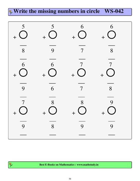 Class 1 Maths Worksheets Pdf Best E Books Mathematics Astrology