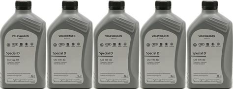 Original VW Special D SAE 5W-40 Motorenöl G052167M2 - 5x 1l = 5 Liter ...