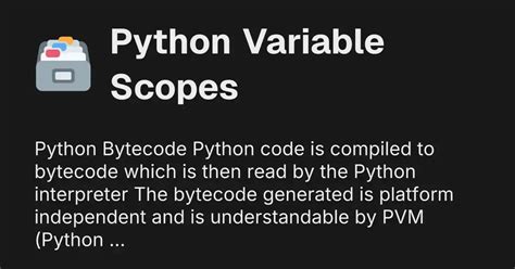 Python Variable Scopes