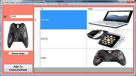 Vb Net How To Add Image To Datagridview From Picturebox Using Vbnet C Javaphp