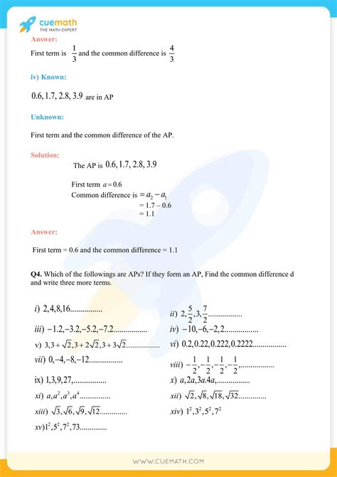 Ncert Solutions Class 10 Maths Chapter 5 Exercise 5 1 Arithmetic Progressions Pdf