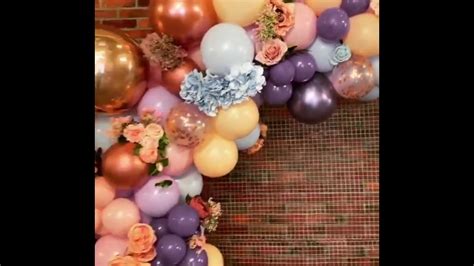 ბუშტების გირლიანდა არასტანდარტული Youtube