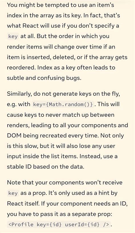 Adrian Połubiński On Linkedin React Key Map Jsx Fail Fast Key Rendering