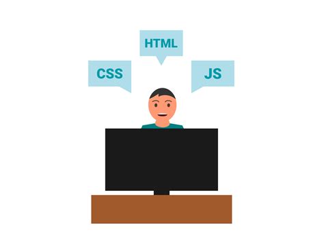 Front End Developer Flat Design Vector Art At Vecteezy