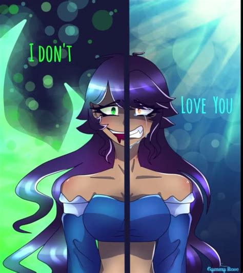 Emerald Aphmau Character Purple Hair And Blue Eyes