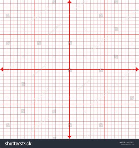 White Graph Paper Red Lines Red Stock Vector Royalty Free Shutterstock