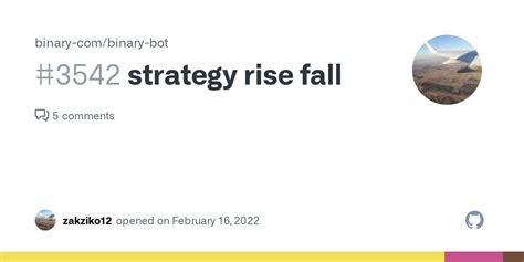Strategy Rise Fall · Issue 3542 · Binary Combinary Bot · Github