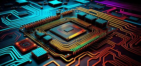 Abstract Technology Background Chip Circuit Cpu Motherboard Vector Computer Processor