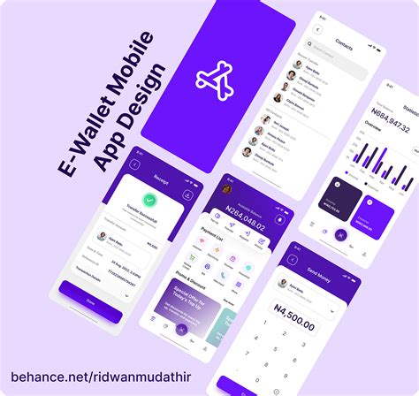E Wallet Mobile App Design Behance
