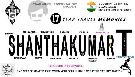 Shantha Kumar T On Linkedin This Is My 17th Year Of Traveling😍 I Am Grateful To Everyone For