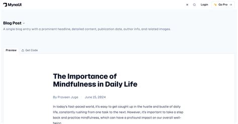 Blog Post Mynaui Made With Tailwindcss Shadcnui Radix Ui And Figma