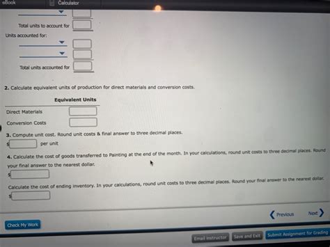 Solved FIFO Method Physical Flow Equivalent Units Unit Chegg