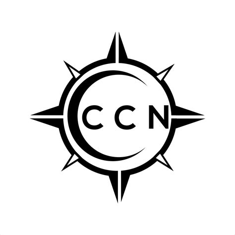 Ccn Abstract Technology Circle Setting Logo Design On White Background