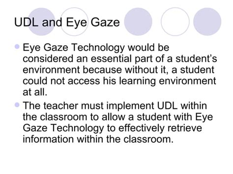 Eye Gaze Technology Ppt