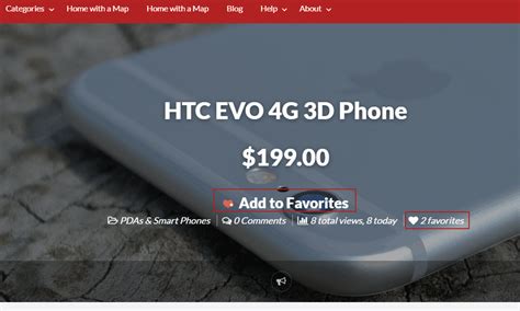 Favorite Ads Plugin For Classipress