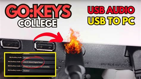 How To Connect GO KEYS USB Audio With OBS DAW On Computer YouTube
