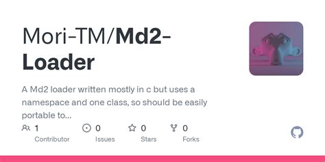 GitHub Mori TM Md2 Loader A Md2 Loader Written Mostly In C But Uses