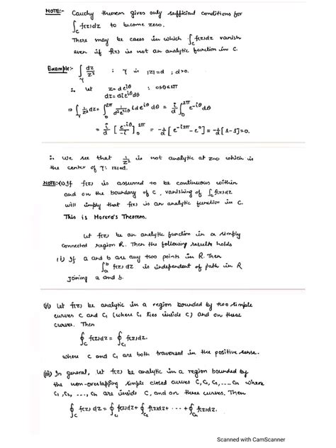Cauchy Integral Formula Pdf