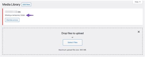 How To Fix The Missing A Temporary Folder Error In Wordpress