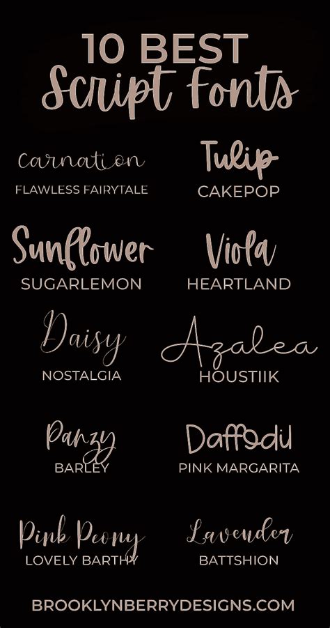 10 Gorgeous Script Fonts For Pinterest Pins In 2025 Free Fonts