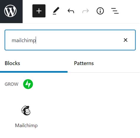 Mailchimp Block Support —