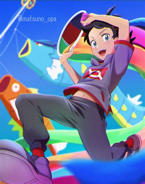 Goh Magikarp And Gyarados Pokemon And More Drawn By Matsuno Opa Danbooru