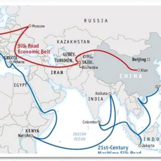 The Belt And Road Initiative Source Xinhua News Agency Download Scientific Diagram