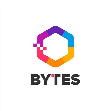 Byte Logo Hexagon Icon Modern Vibrant Color 14603272 Vector Art At Vecteezy