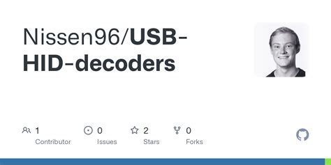 Github Nissen Usb Hid Decoders