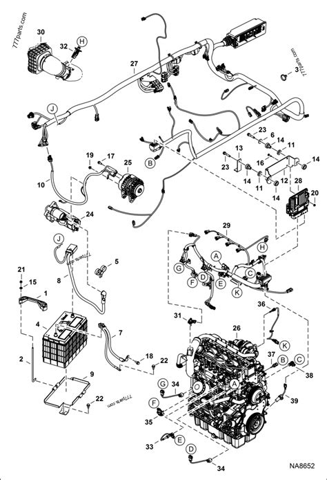Engine Electrical Circuitry Engine Sensors Battery Alt And Starter Loaders Bobcat S650