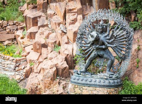 Tantric Deities Hevajra And Nairatmya In Ritual Embrace Yab Yum Stock
