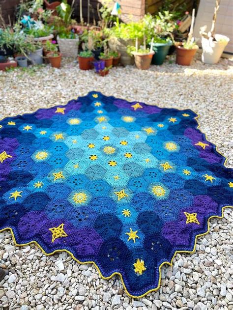 Crochet Pattern Pdf Starlite Blanket Etsy Stricken Und Häkeln Häkeldecken Muster Häkeln