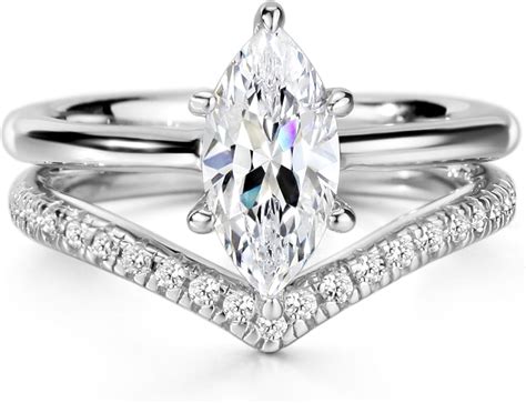 Alianza De Boda Para Combinar Con Anillo De Compromiso Marquesa Usas