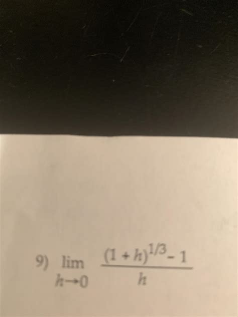 Finding Limits Can Anyone Help Me Find Limits When There Is A Cube Root Or In This Case The
