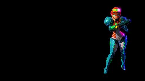 배경 화면 메트로이드 Metroid Dread 디지털 아트 검은 배경 간단한 배경 대포 헬멧 갑옷 Shoulder Pads 부츠 금발의 파란 눈