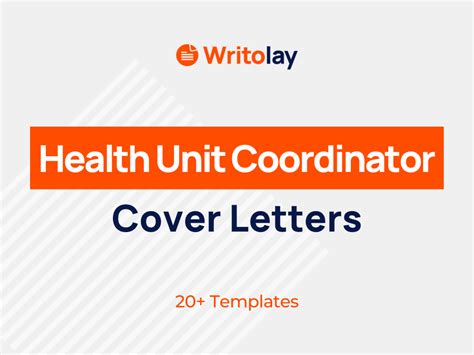 Health Unit Coordinator Cover Letter Example 4 Templates Writolay