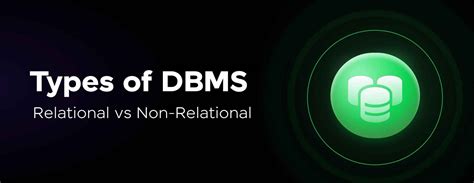 Types Of Dbms Relational Vs Non Relational Databases
